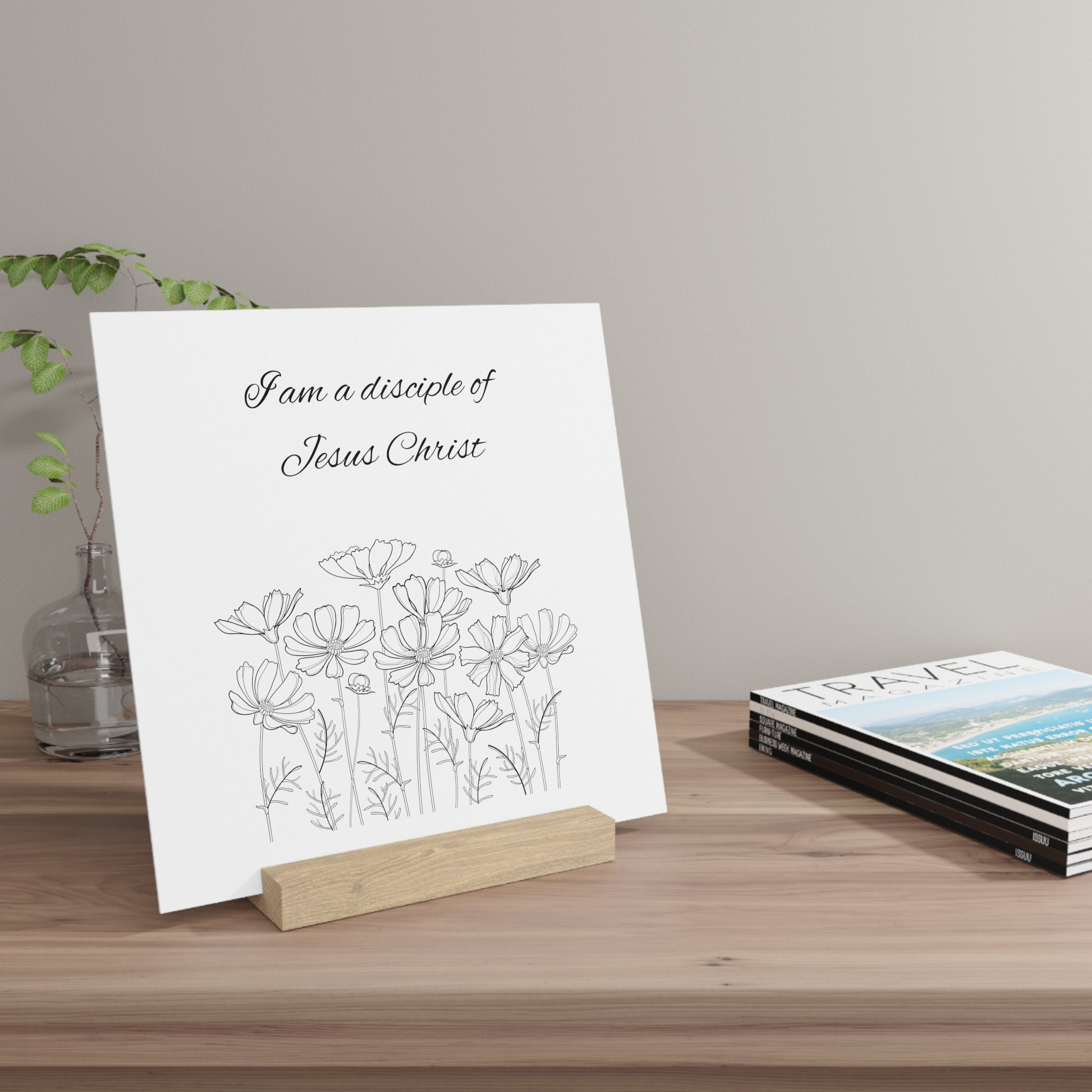 I Am a Disciple of Jesus Christ Sign, Religious Christian Home Decor ...