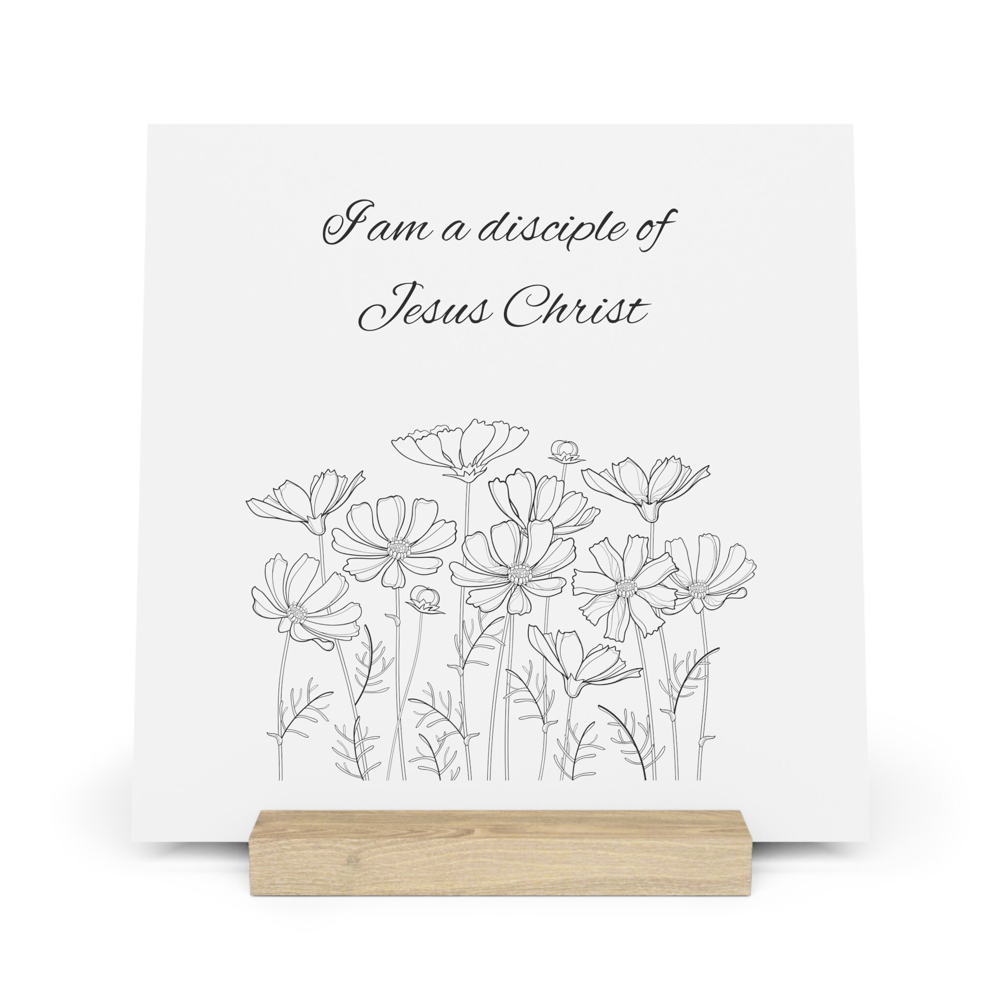 I Am a Disciple of Jesus Christ Sign, Religious Christian Home Decor ...