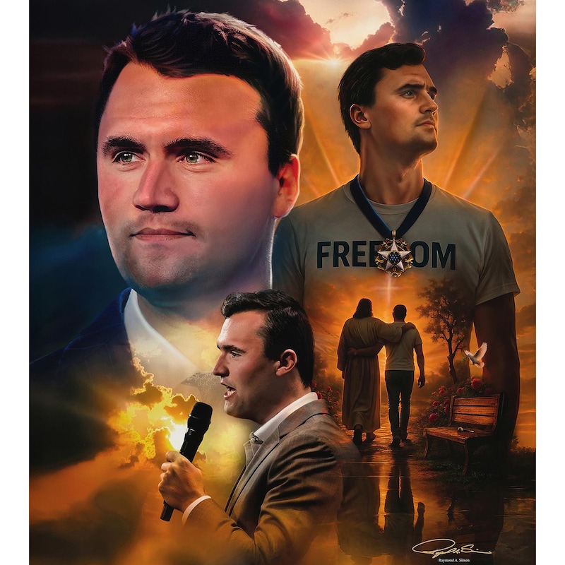 Poster of Charlie Kirk - Etsy