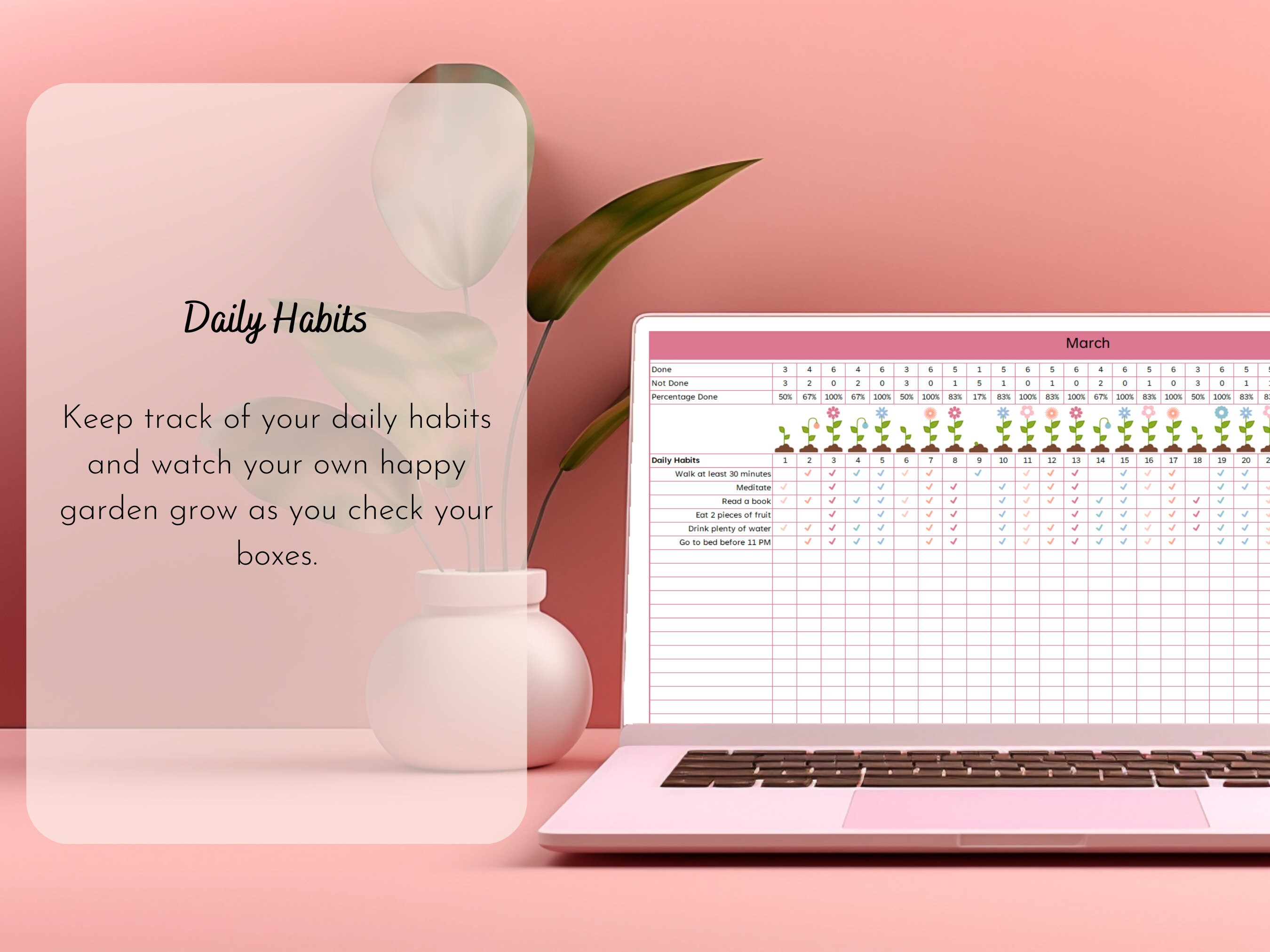 Habit Tracker - Excel - Track Your Daily, Weekly and Monthly Habits ...