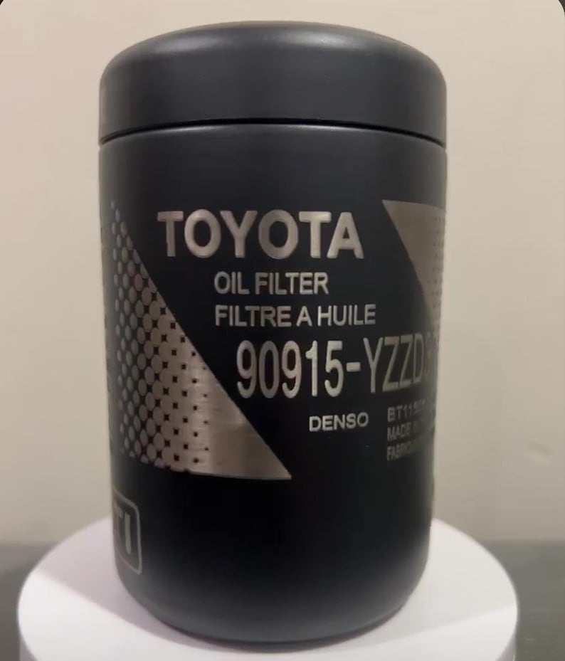 Toyota OEM Oil Filter Design for Laser Engraving Digital File - Etsy