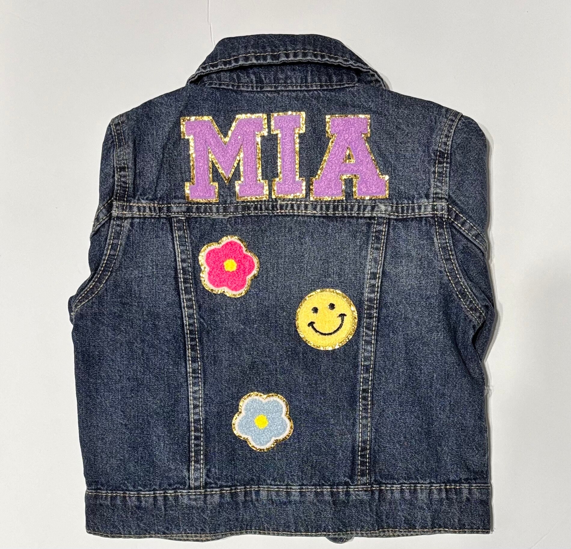 Personalized Jean Jackets for Girls Jeans Jackets Custom Name Patch ...