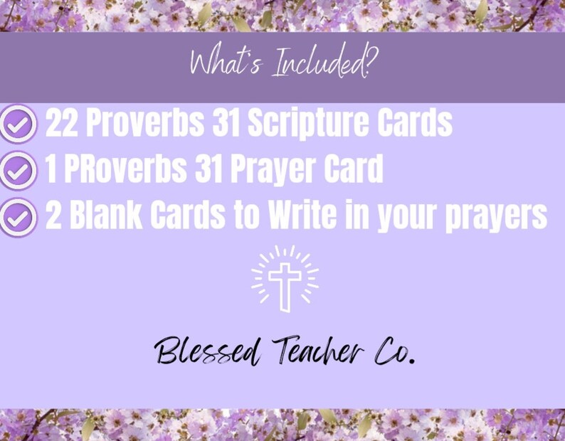 Printable Proverbs 31 Woman Scripture Cards - Etsy