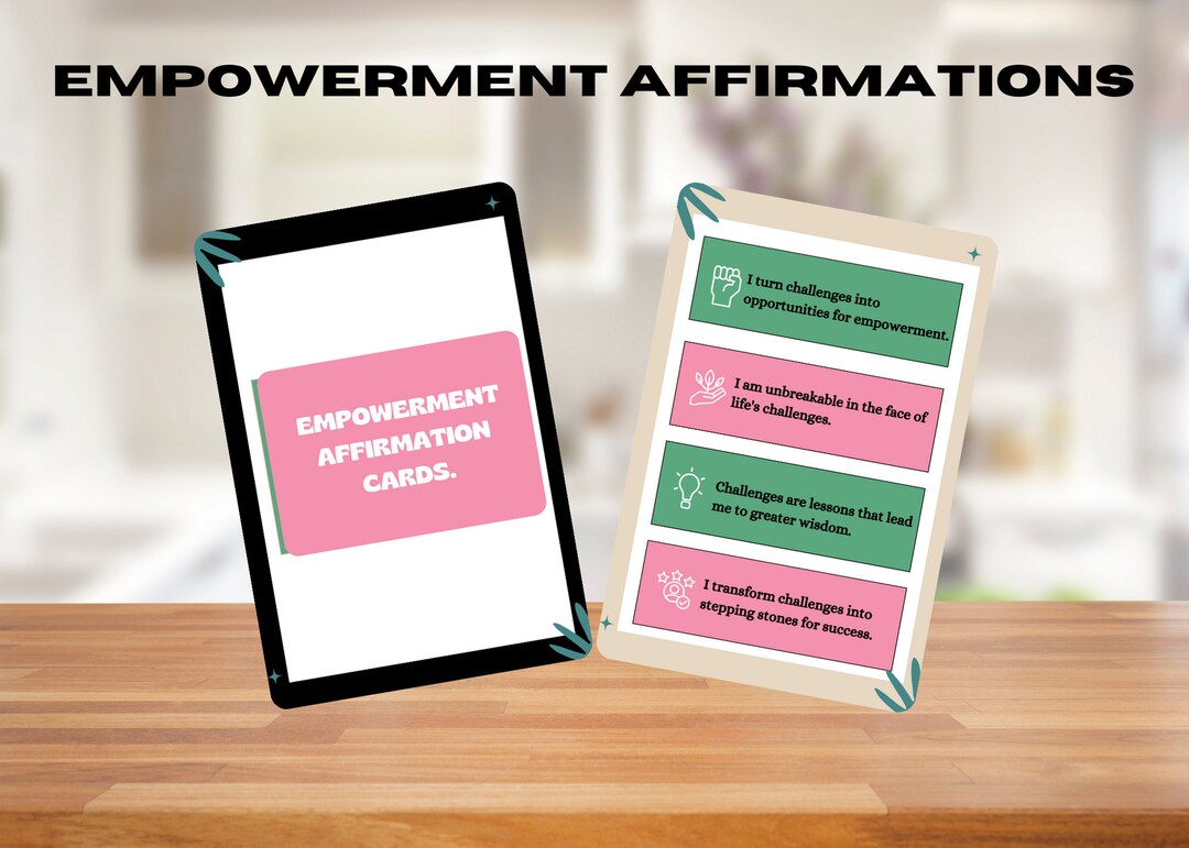 Empowerment Affirmation Cards: Embrace Your Strength and Inner ...