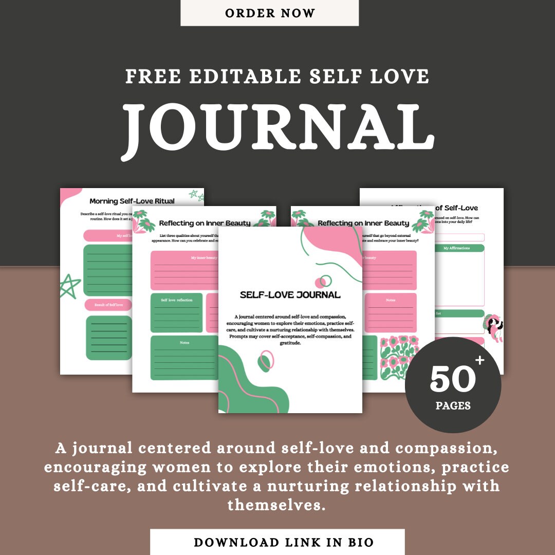 Self-love Journal, Self-care Journal, Self-love Planner, Remarkable ...
