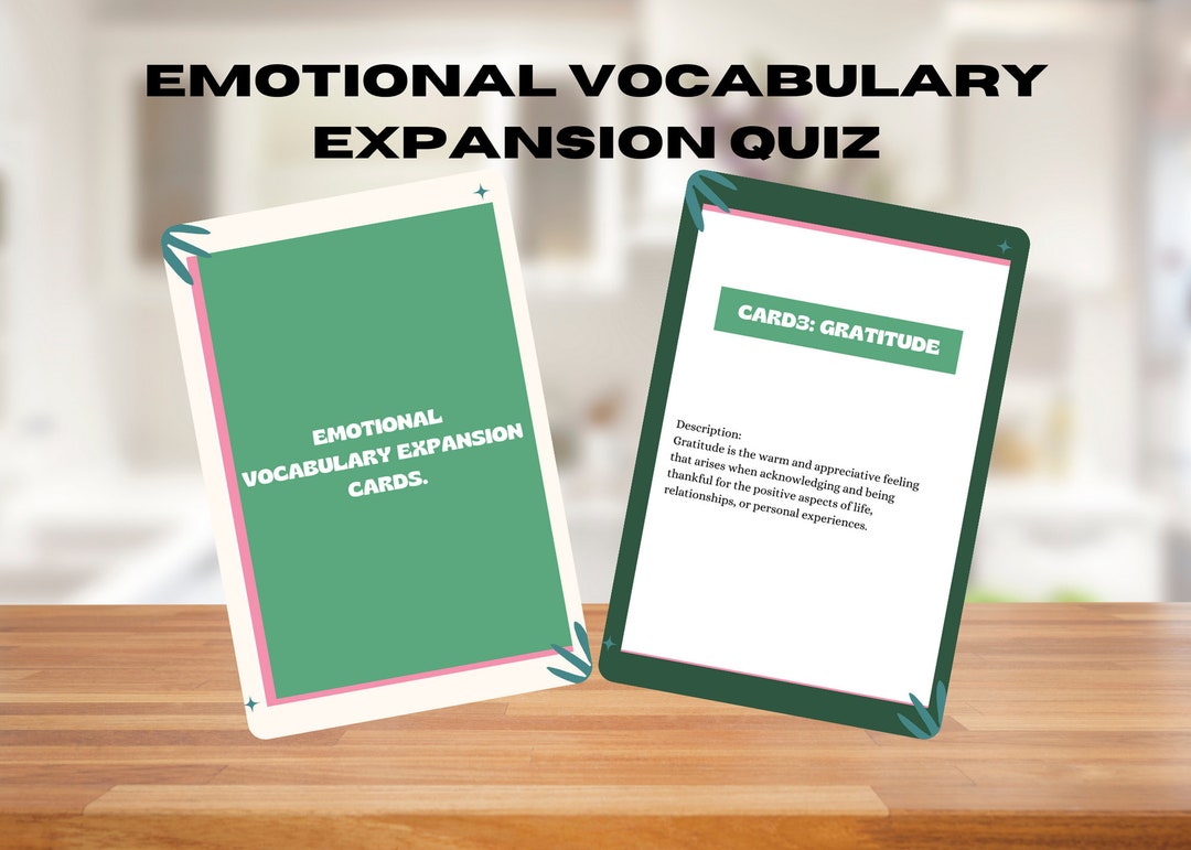 Emotions & Feelings Expansion Cards, Therapy Office Art, Mental Health ...