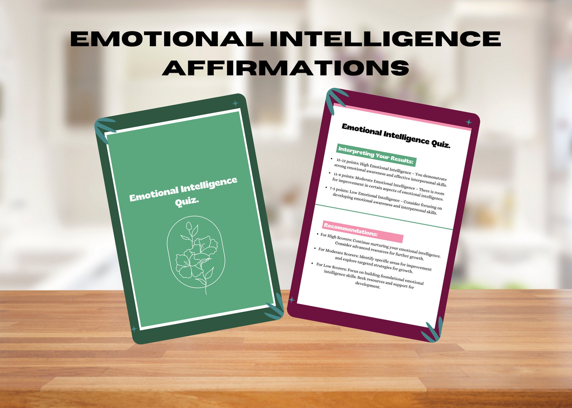 Emotional Intelligence Quiz, Printable - Etsy