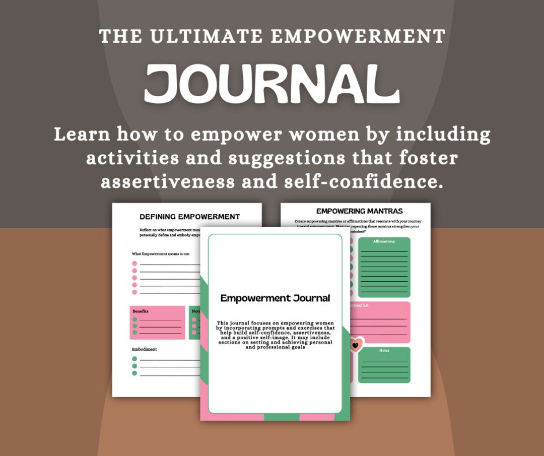 Empowerment Journal, Self-talk Empowerment, Growth Journal, Gratitude ...