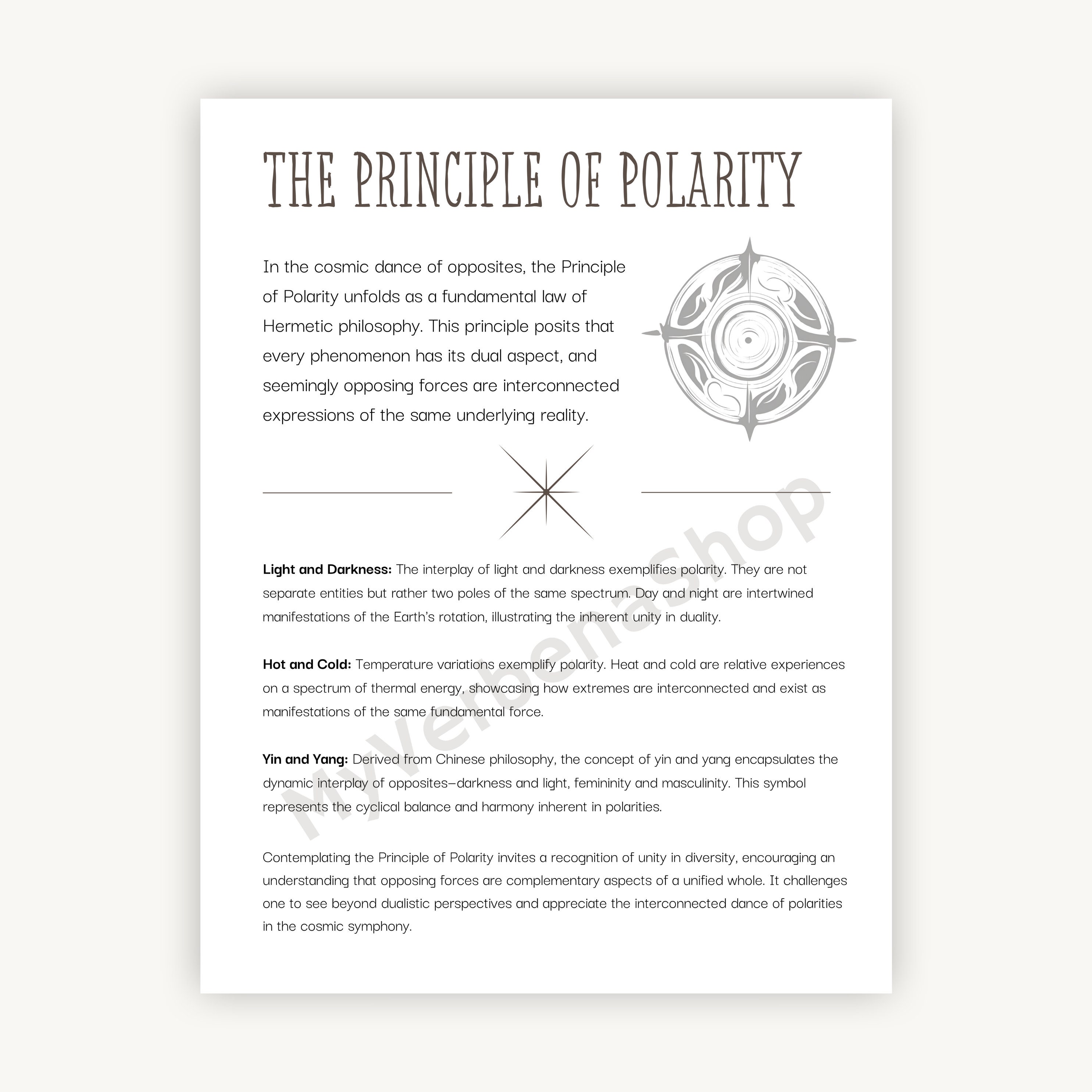 Hermetic Laws Printable: Explore Universal & Cosmic Laws | Instant ...