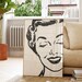 Retro Woman Print for Retro Lover Home Decor Woman Face Feminine ...