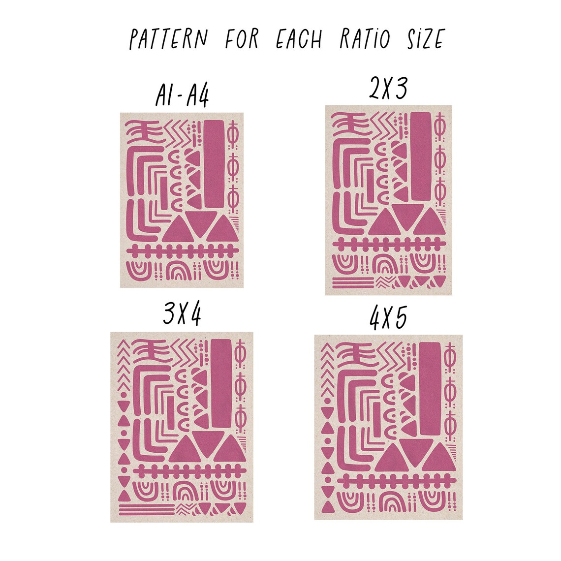 Dusty Blue Aztec Motif Poster, Mexican Folk Art, Yallternative Home DIY ...