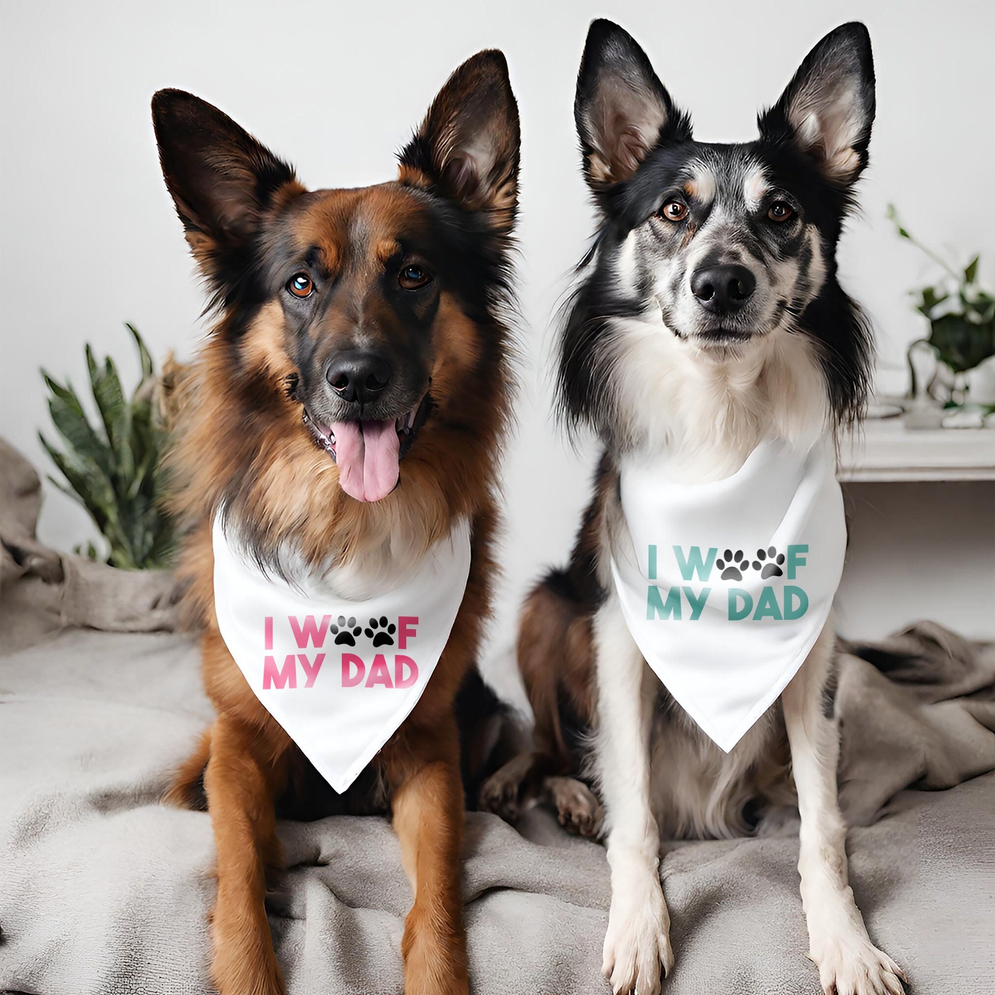 Cute Dad Dog Bandana, Dad Dog Gift, Dog Lover Birthday Present, Father ...