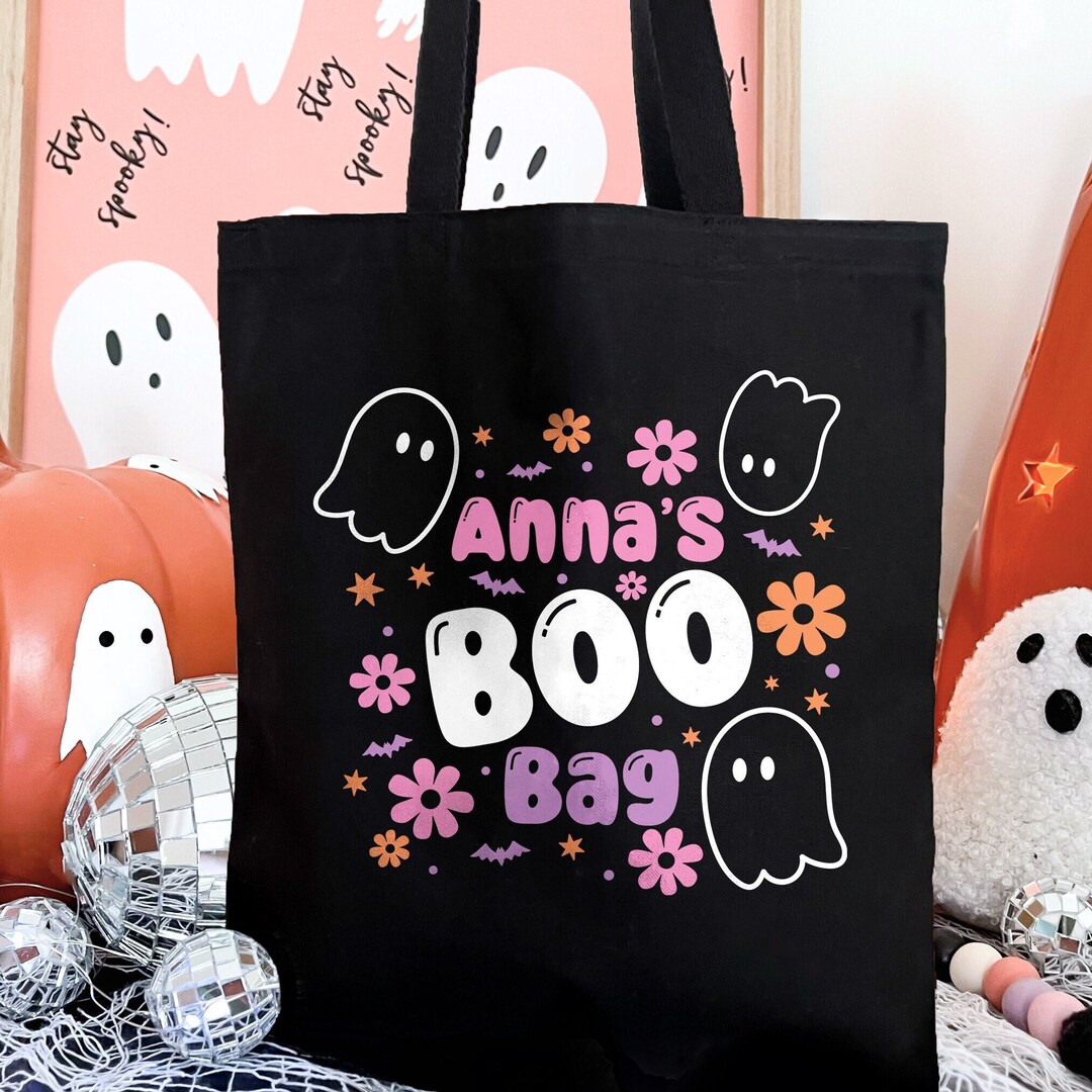 Personalized Boo Bag, Custom Trick or Treat Bag, Halloween Bag ...