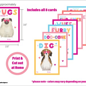 Printable Dog Valentine's Day Cards, Kids Valentine's Day Cards ...