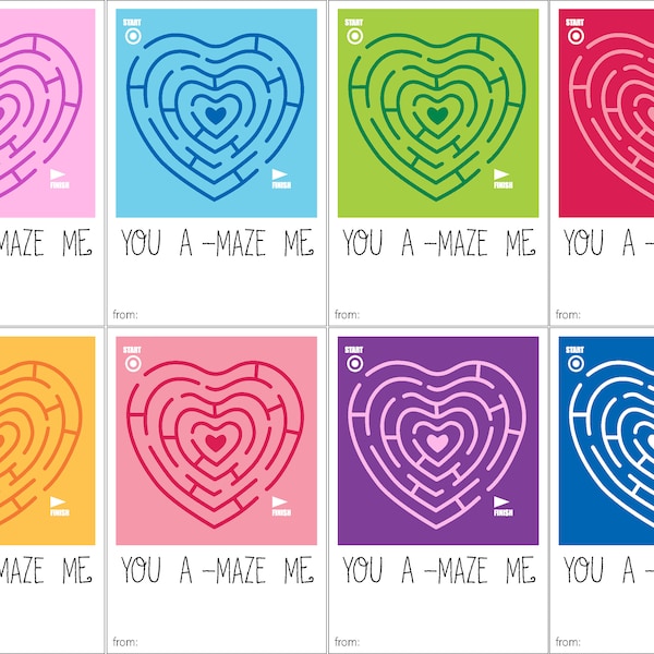 Maze Valentine - Etsy
