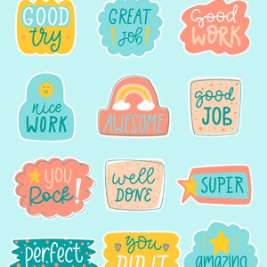 Motivational Stickers, Kids Inspirational Stickers, Water Bottle ...