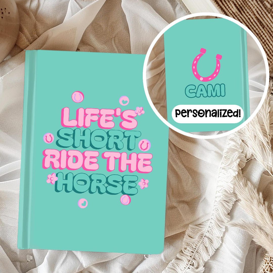 Personalized Horse Girl Journal, Equestrian Book, Horse Lover Gift ...