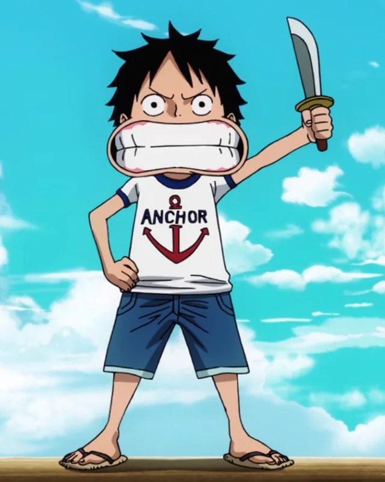 Camisa de ancla de Luffy Camiseta One Piece Luffy Camiseta unisex ...