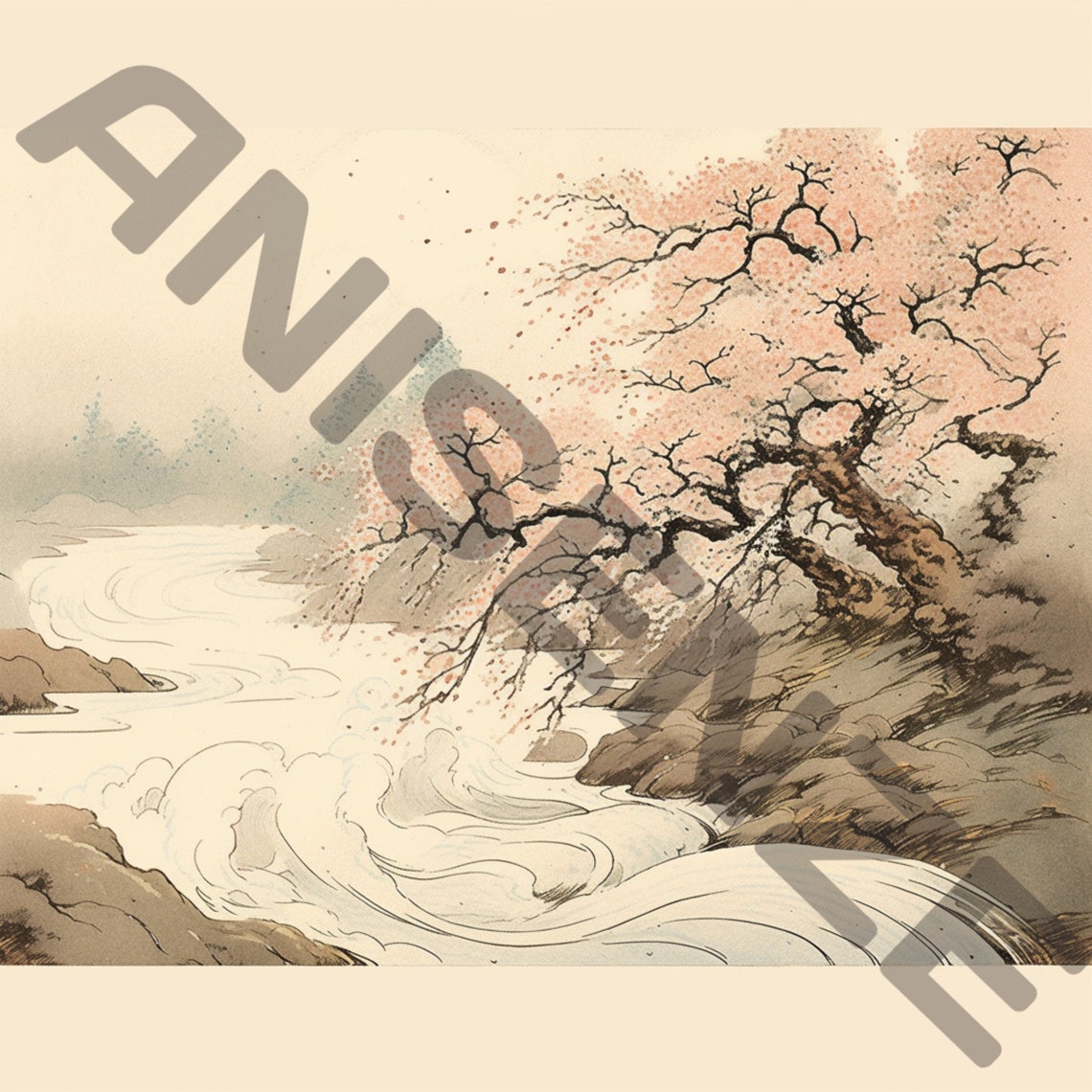 Japanese Style Poster Set, Set of 3, Digital Download, Home Decor ...