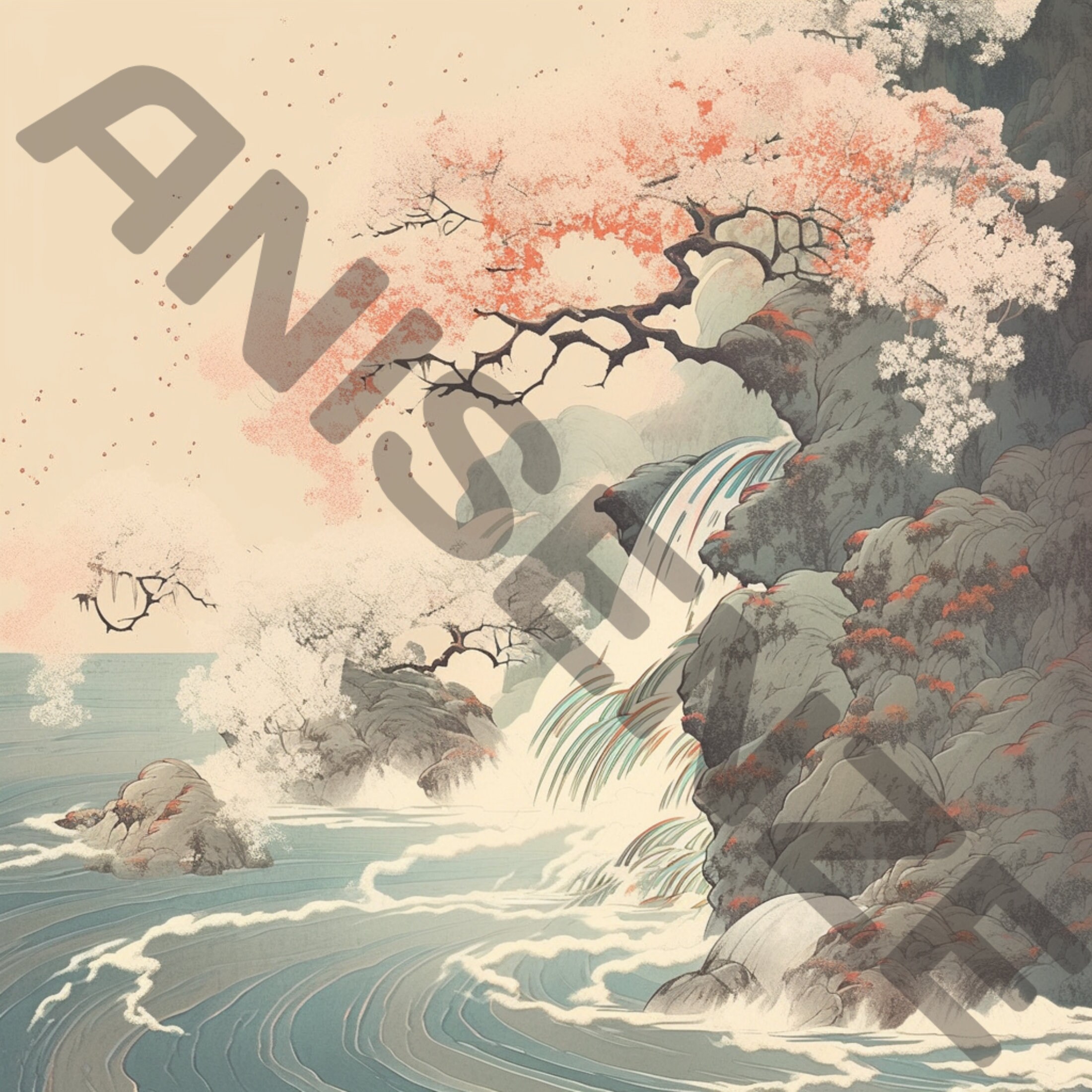 Japanese Style Poster Set, Set of 3, Digital Download, Home Decor ...