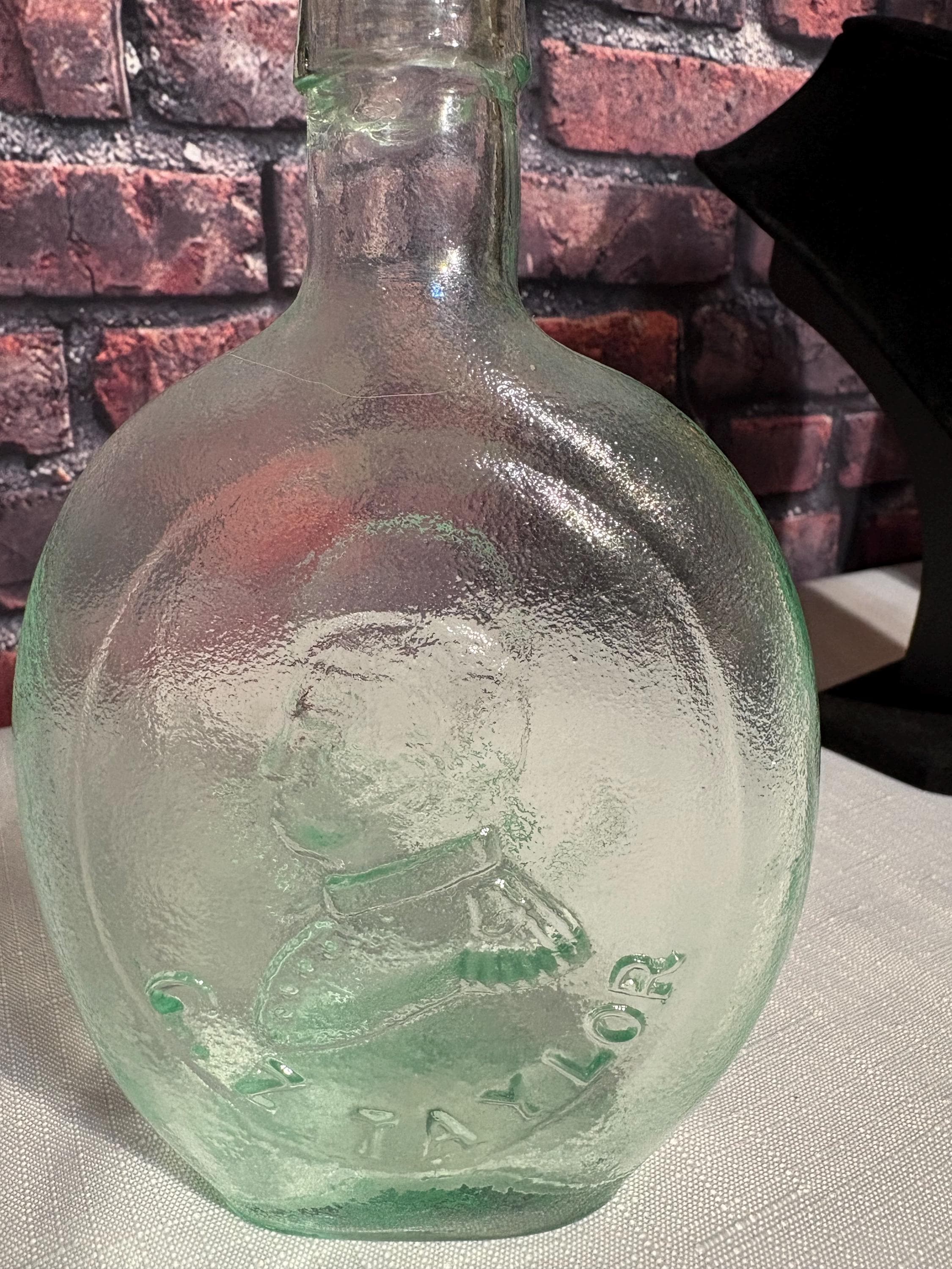 Antique Glass Flask, a Washington-taylor Historical Flask. - Etsy