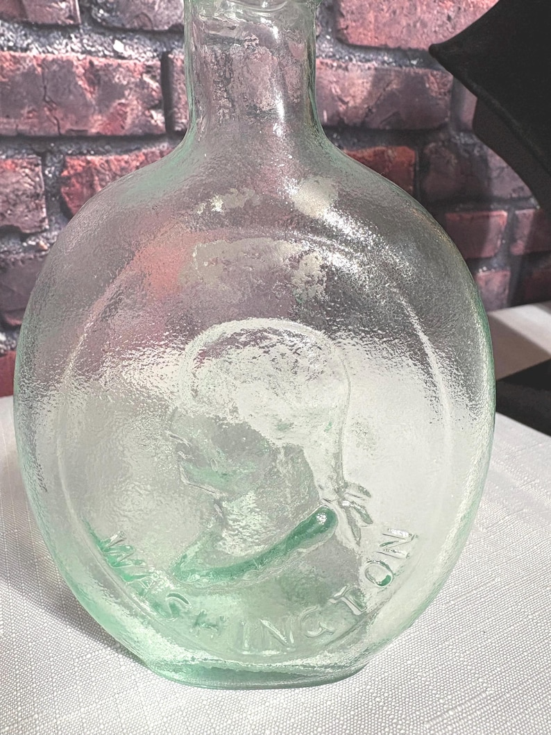 Antique Glass Flask, a Washington-taylor Historical Flask. - Etsy