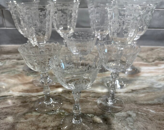 Vintage Fostoria Navarre Stemware - Etsy