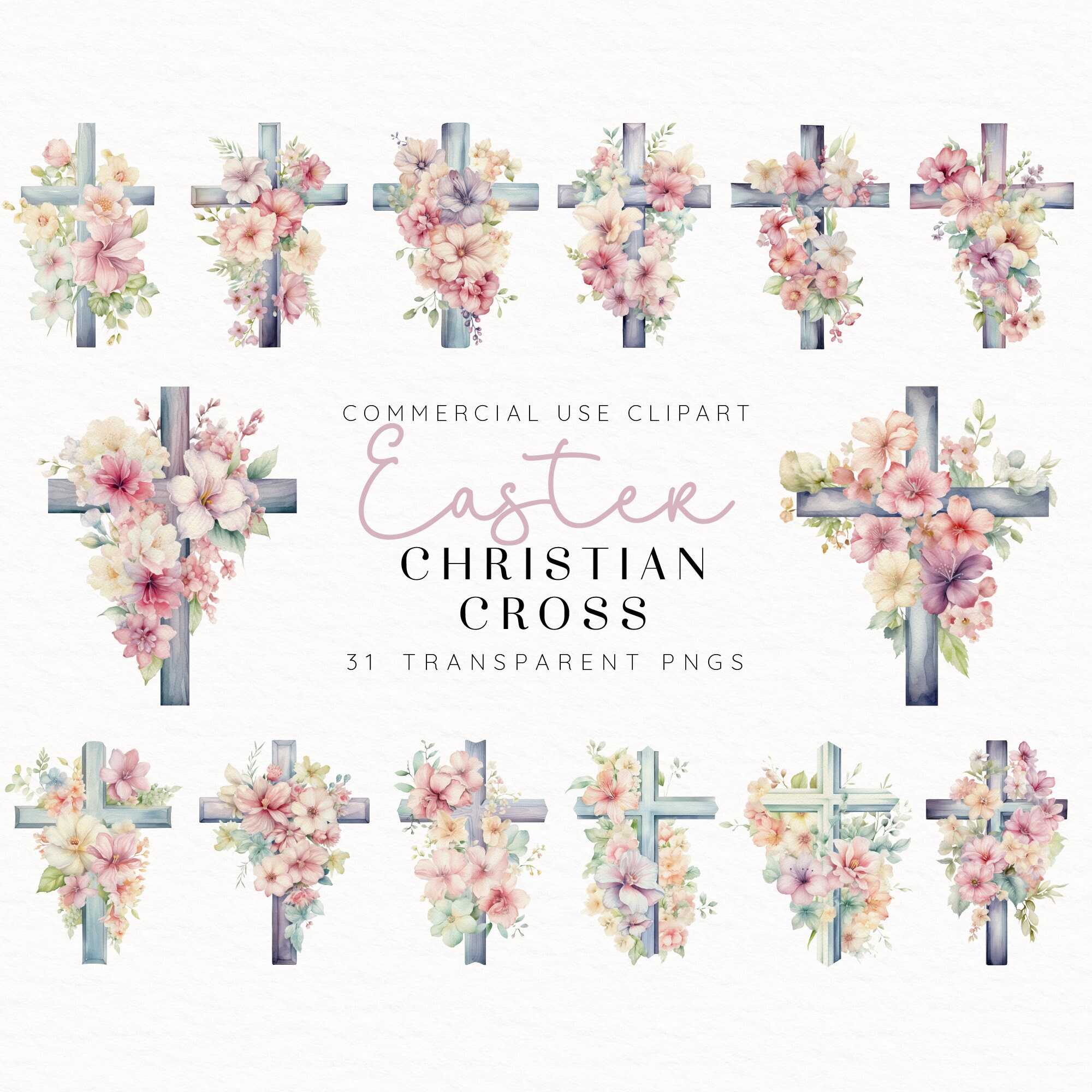 Religious Easter Clip Art Jesus Graphics Christian Illustrations ...