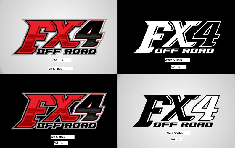 Ford FX4 Decals Fits Ford F150 F250 F350 Ranger Bed Side 2 Pices - Etsy