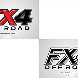 Ford FX4 Decals Fits Ford F150 F250 F350 Ranger Bed Side 2 Pices - Etsy