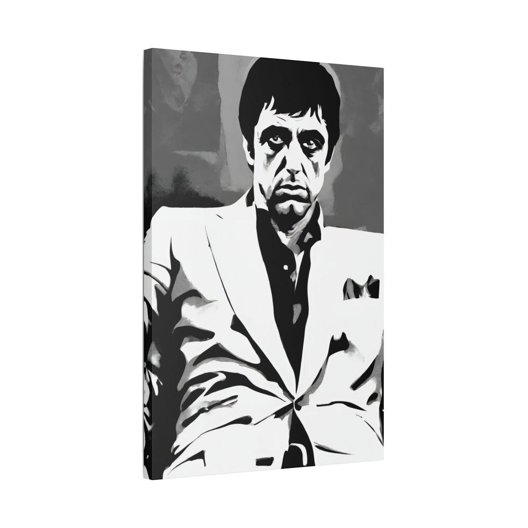 Stretched Canvas, Tony Montana Scarface Poster, Movie Lover, Wall Art ...