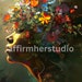 Girl Art,flowers, Digital Artwork, 4 Images - Etsy