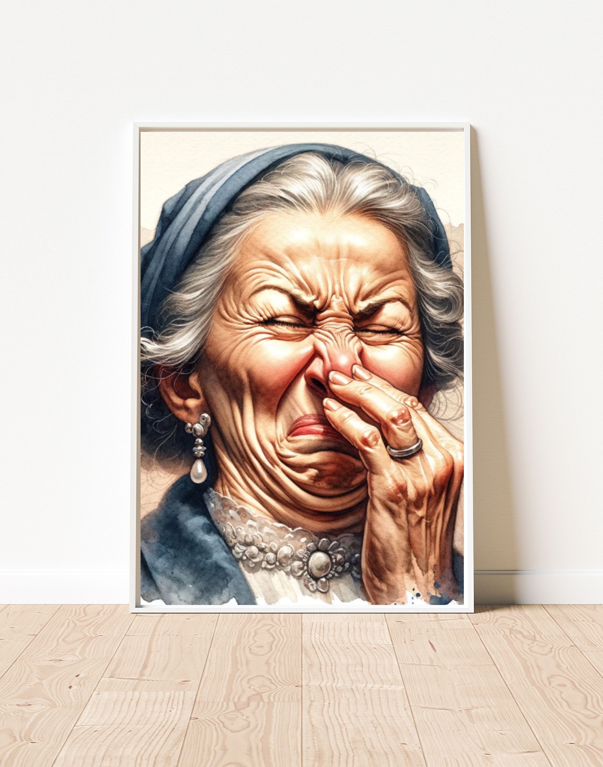 Humor Artwork,funny Grandma Digital Wall Art, Bathroom Wall Art - Etsy