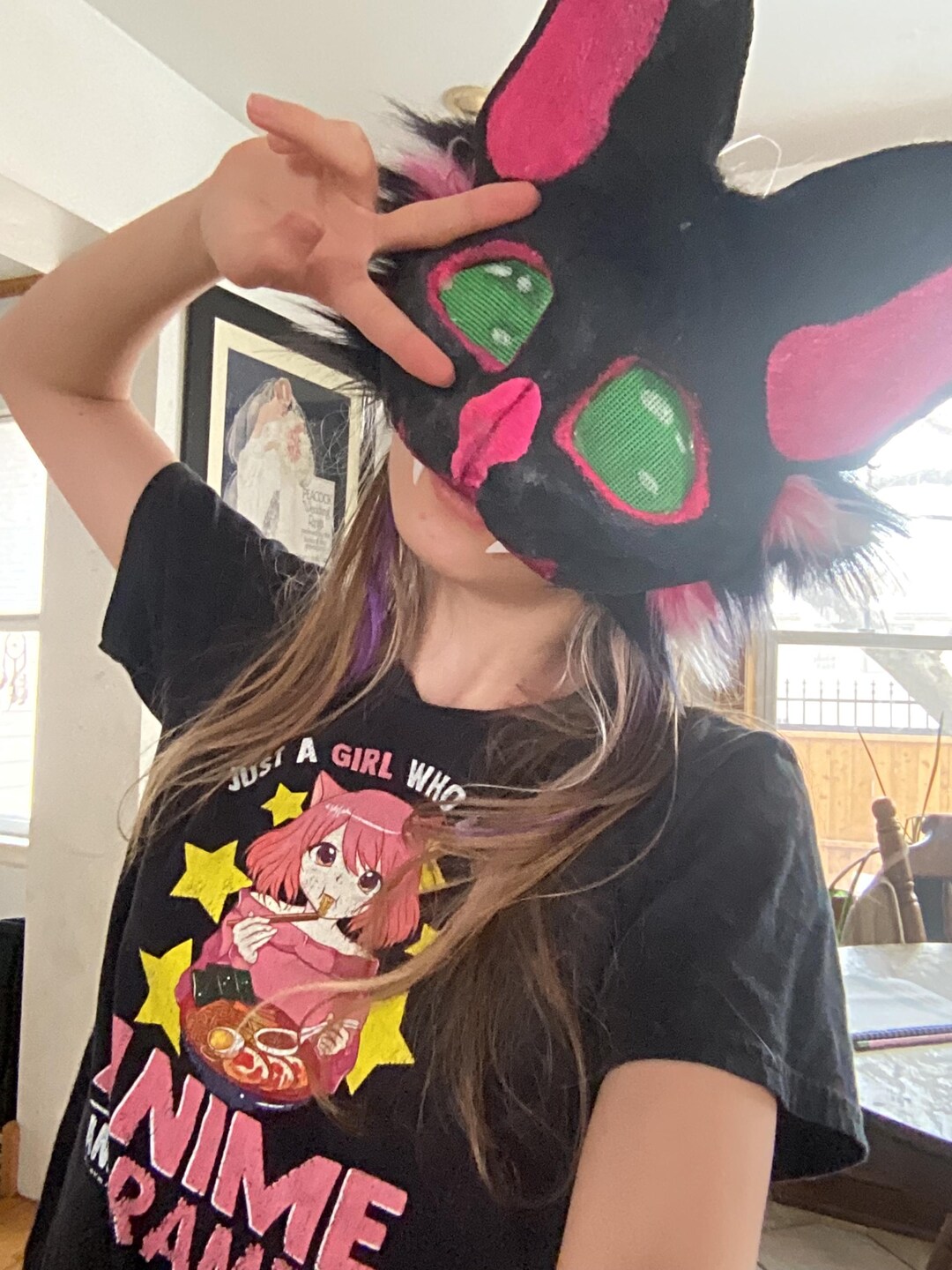 Scenecore Bat Therian Mask - Etsy