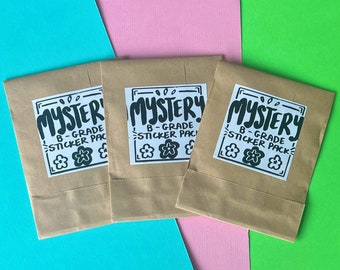 OOPS Mystery B-grade Vinyl Sticker Pack Min. 10 Stickers Included - Etsy