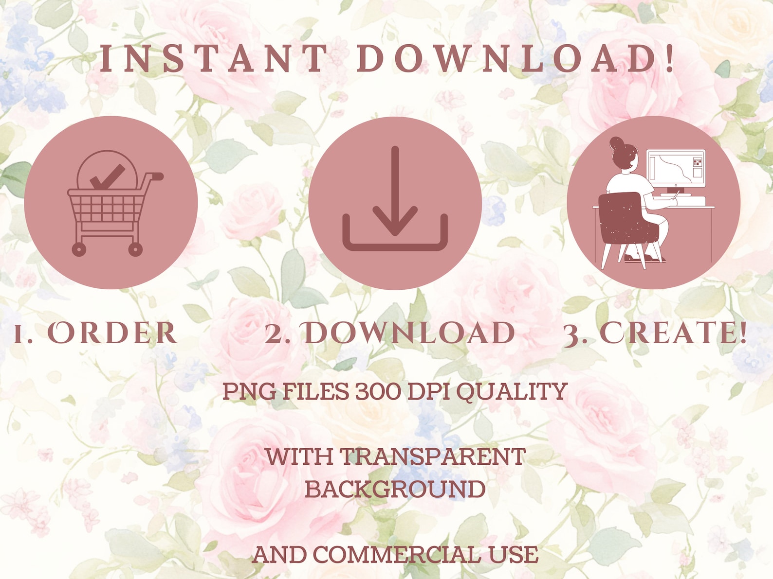 12 Watercolor Spring Flower Border Clipart, Floral Decorative Corner ...