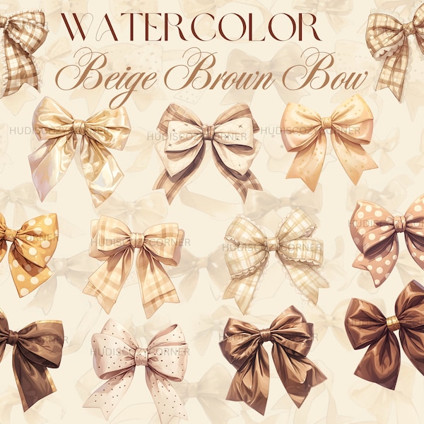 44 Black Bow Clipart, Watercolor Dark Lace Bow Design, Printable PNG ...