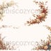 26 Autumn Rose Floral Border Clipart, Soft Watercolor Fall Rose Flower ...