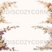 26 Autumn Rose Floral Border Clipart, Soft Watercolor Fall Rose Flower ...
