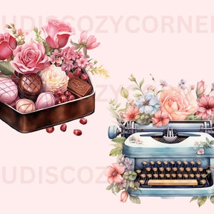 17 Vintage Valentine's Day Clipart Bundle, Printable High Quality JPG ...