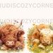 4 Baby Watercolor Sleeping Highland Cow Clipart PNG, Cute Animal ...