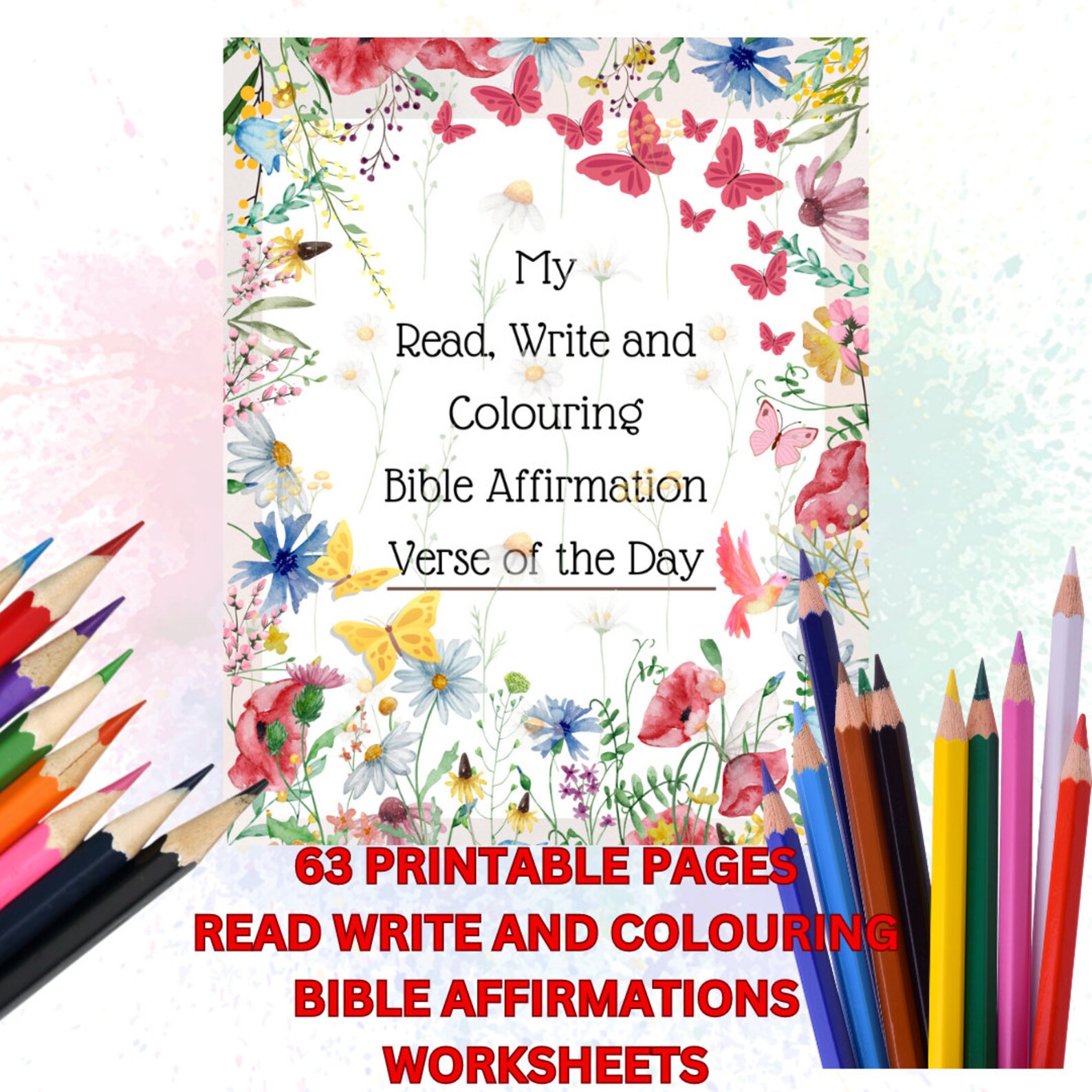Colouring Pages, Christian Kids, Bible Affirmation Verse, Read Bible ...