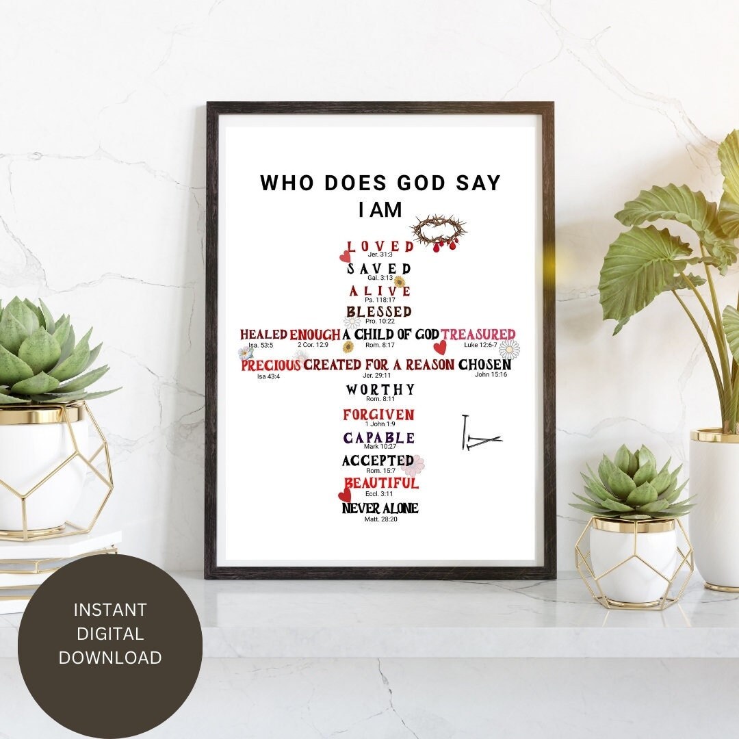 Bible I Am Inspiration Verse, Identity in Christ, Christian Kids ...