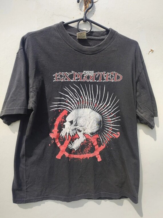 Rare PUNK ROCK The Exploited vintage shirt size L - Gem