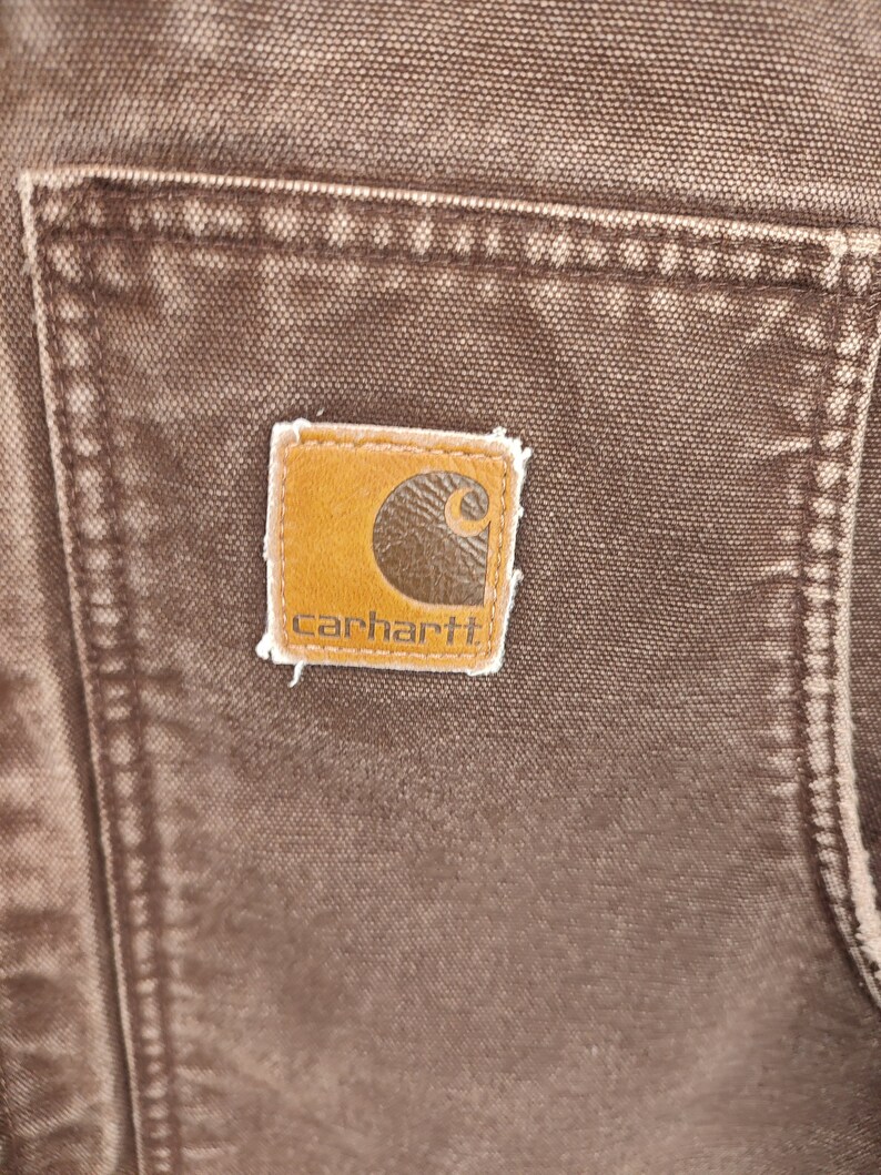 Vintage 90s Carhartt Detroit Chore Work 14806 Jacket Brown - Etsy