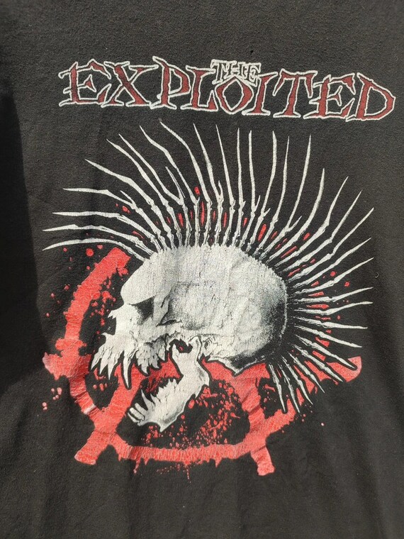 Rare PUNK ROCK The Exploited vintage shirt size L - Gem
