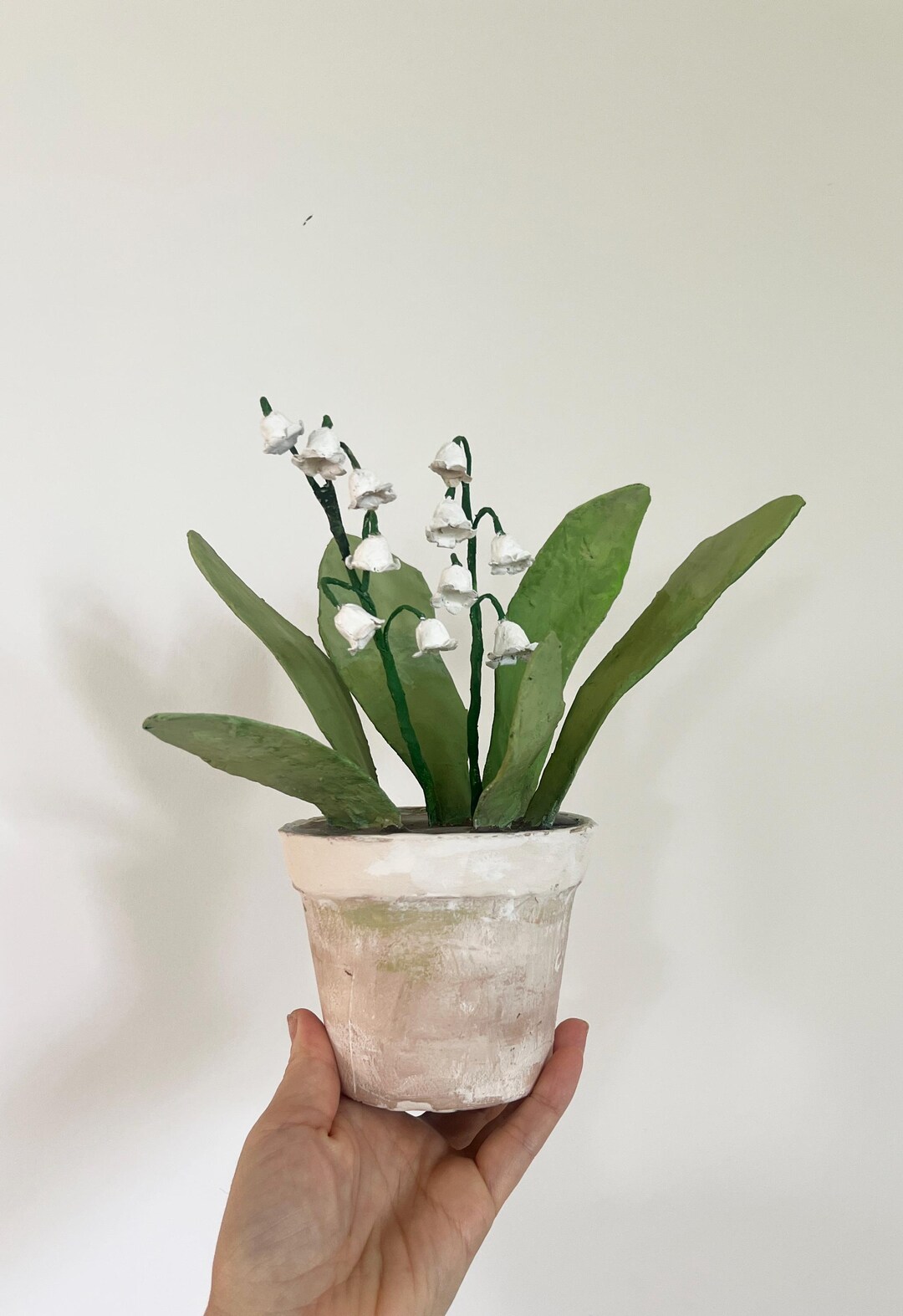 Paper Mache Lily of the Valley: Upcycled Floral Table Decor - Etsy
