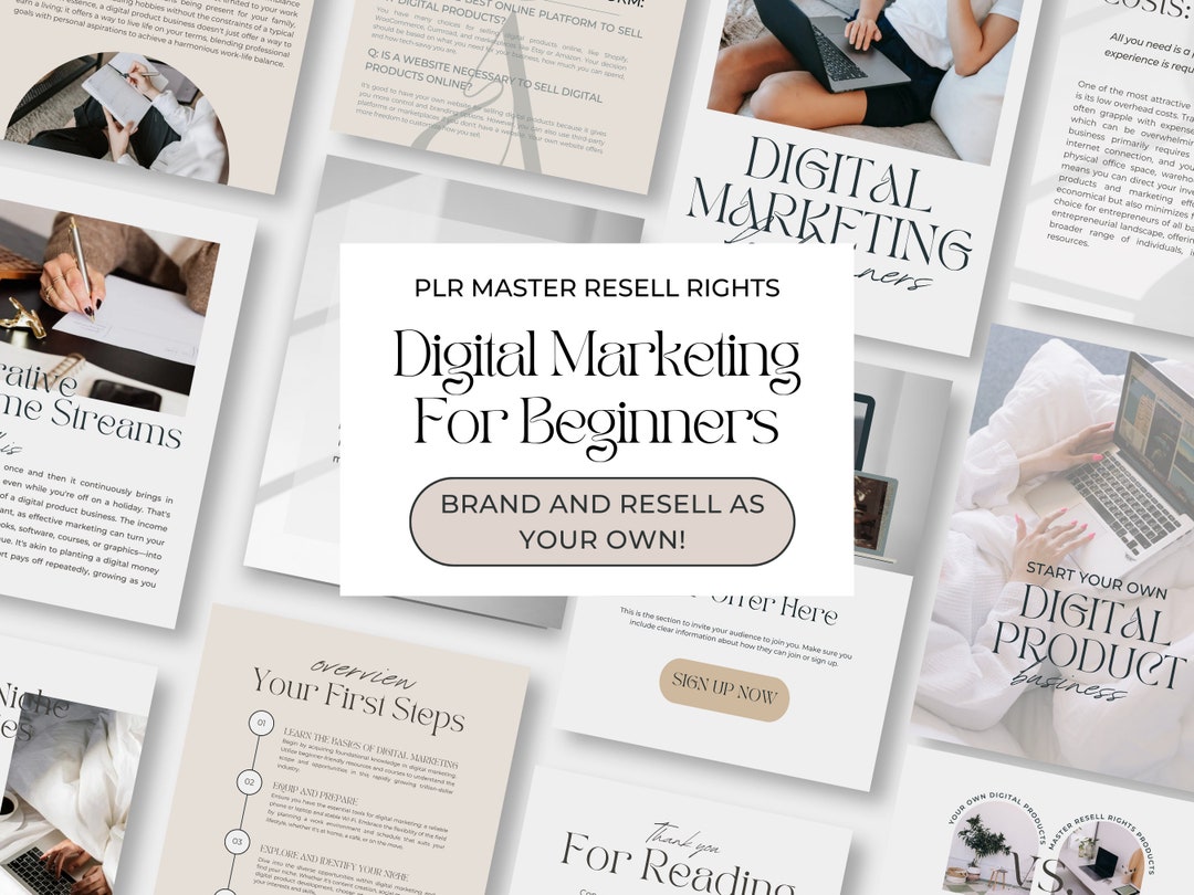 Digital Marketing Ebook Template Canva, Master Resell Rights, Best ...