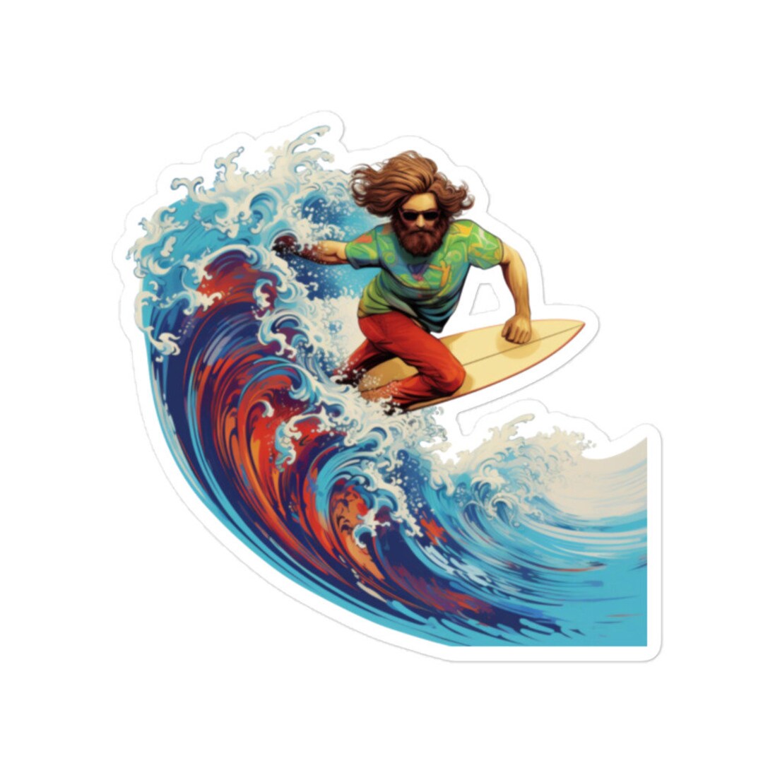 Steezy 70s Surf Jesus - Etsy