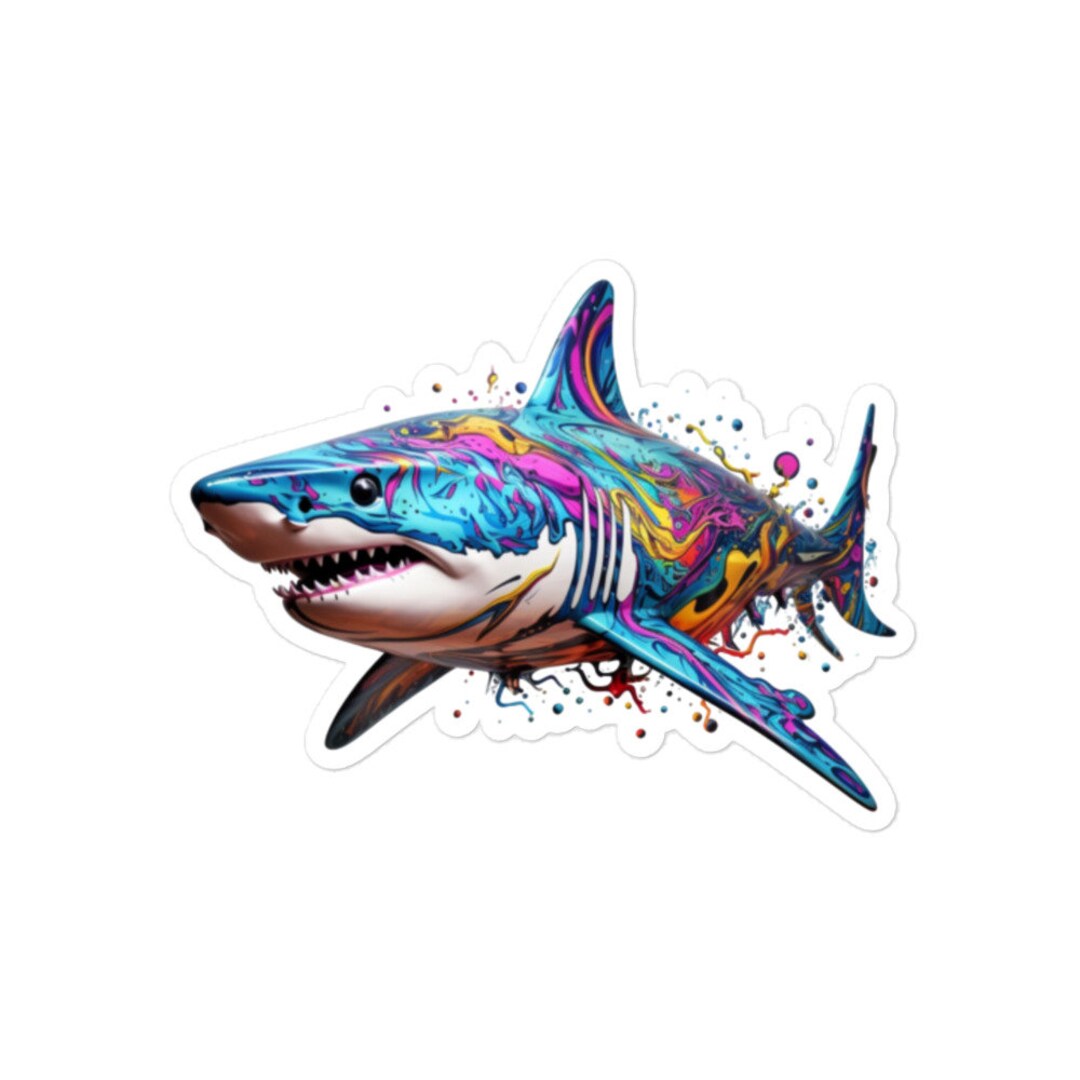 Psychedelic Shark 2 - Etsy